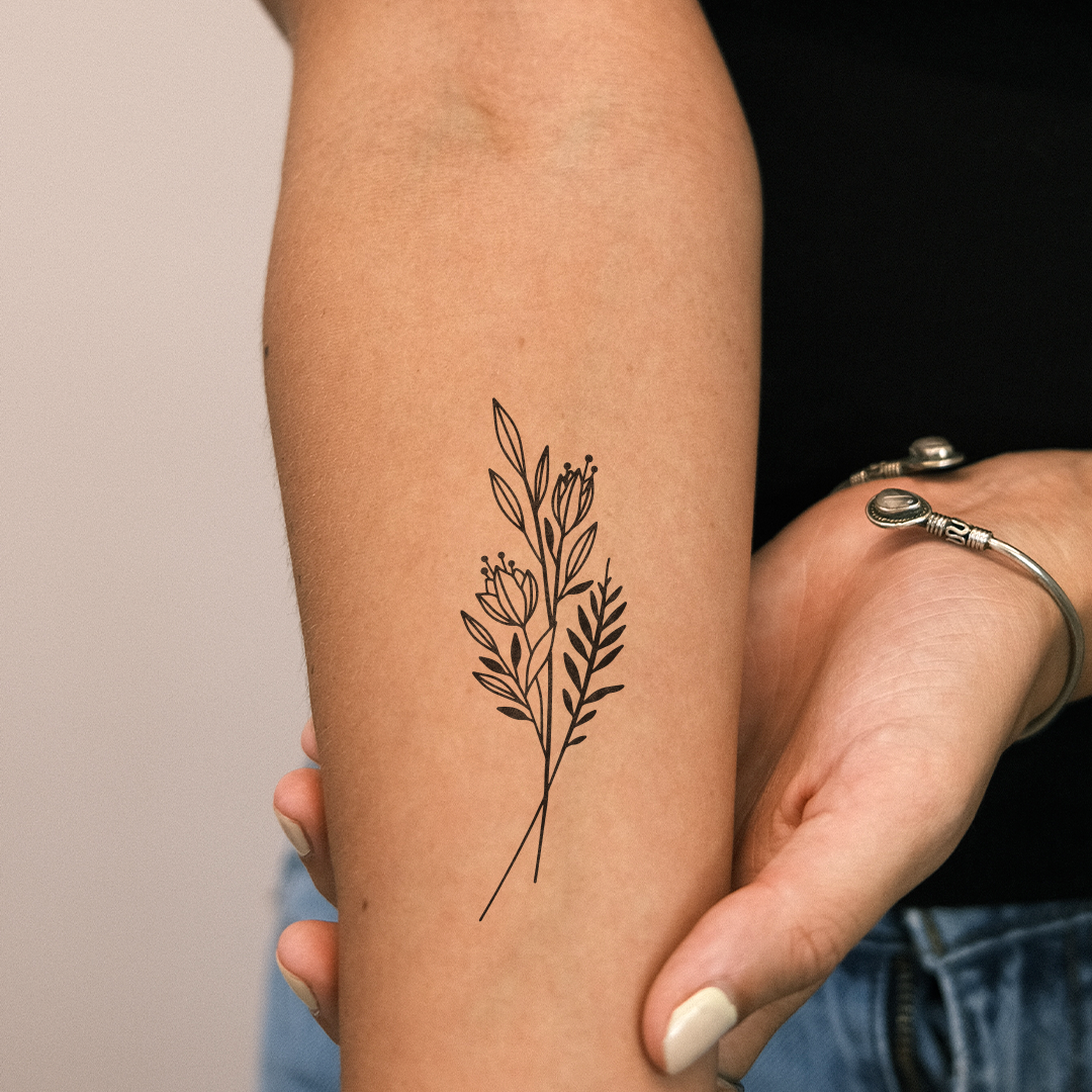 Small bouquet - New Technology | Temporary Tattoo | inkster – Inkster
