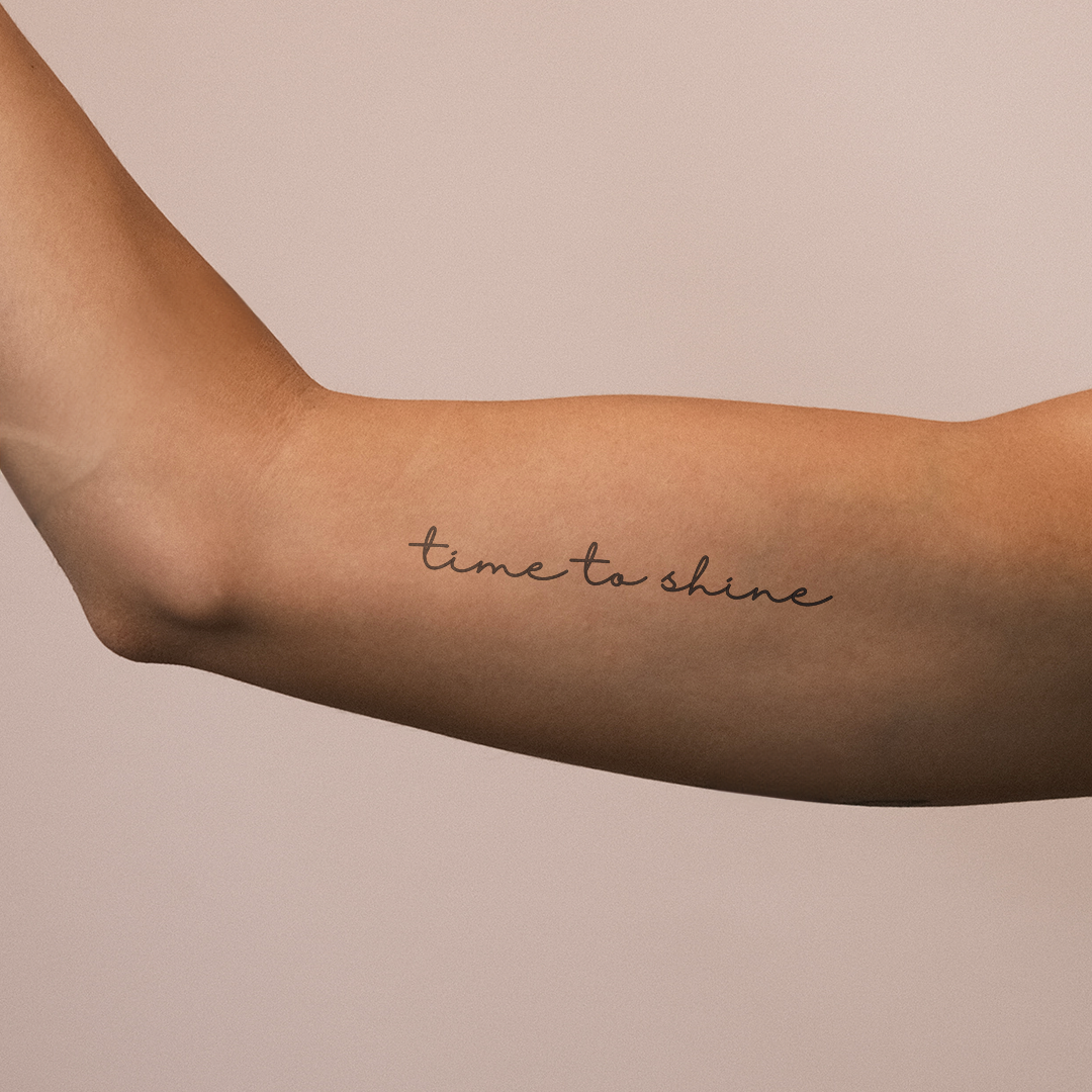 time to shine - New Technology | Temporary Tattoo | inkster – Inkster