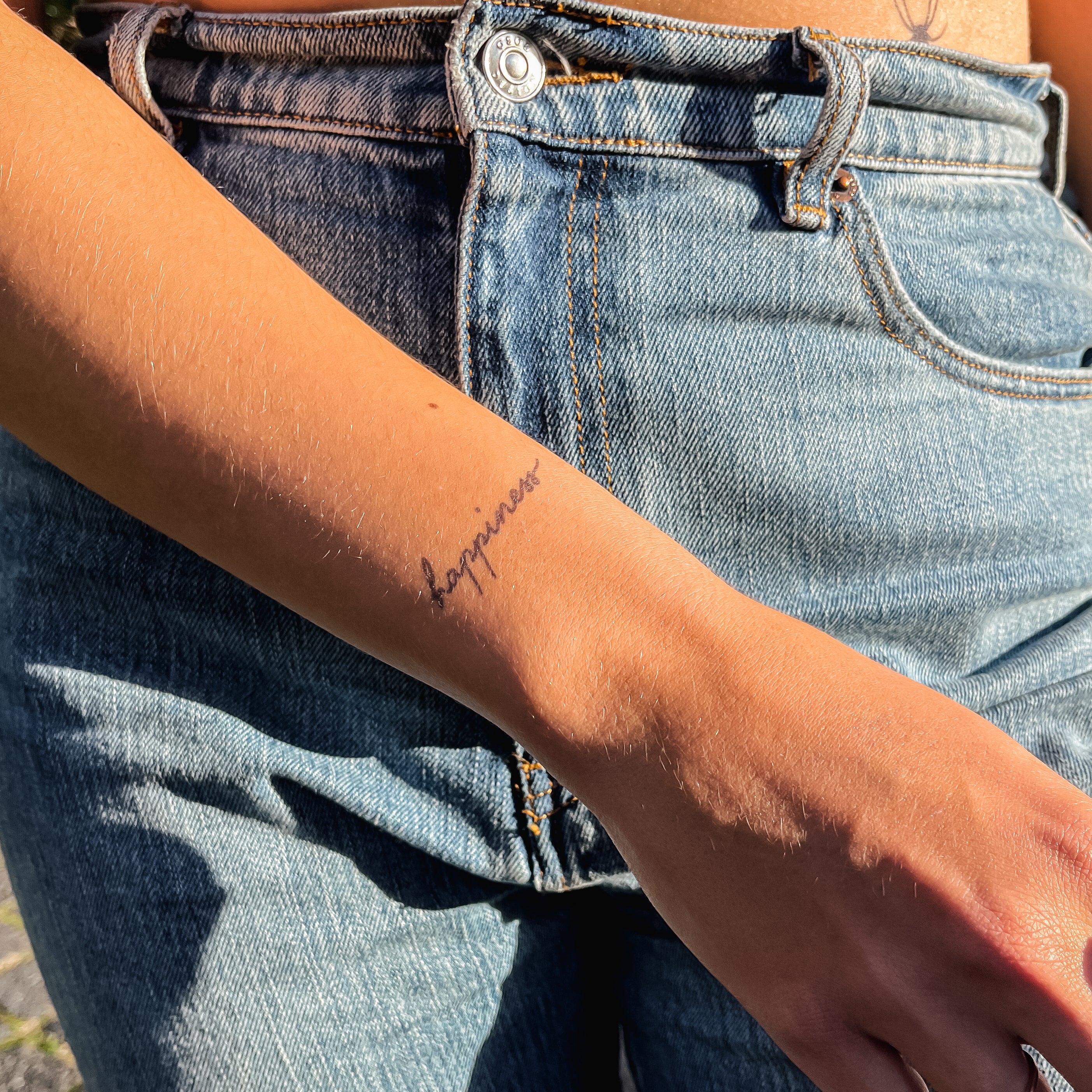 happiness tattoo | 2 Week Temporary Tattoo | inkster – Inkster