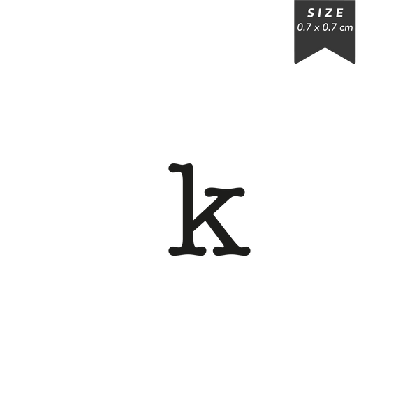 Lowercase Letter K