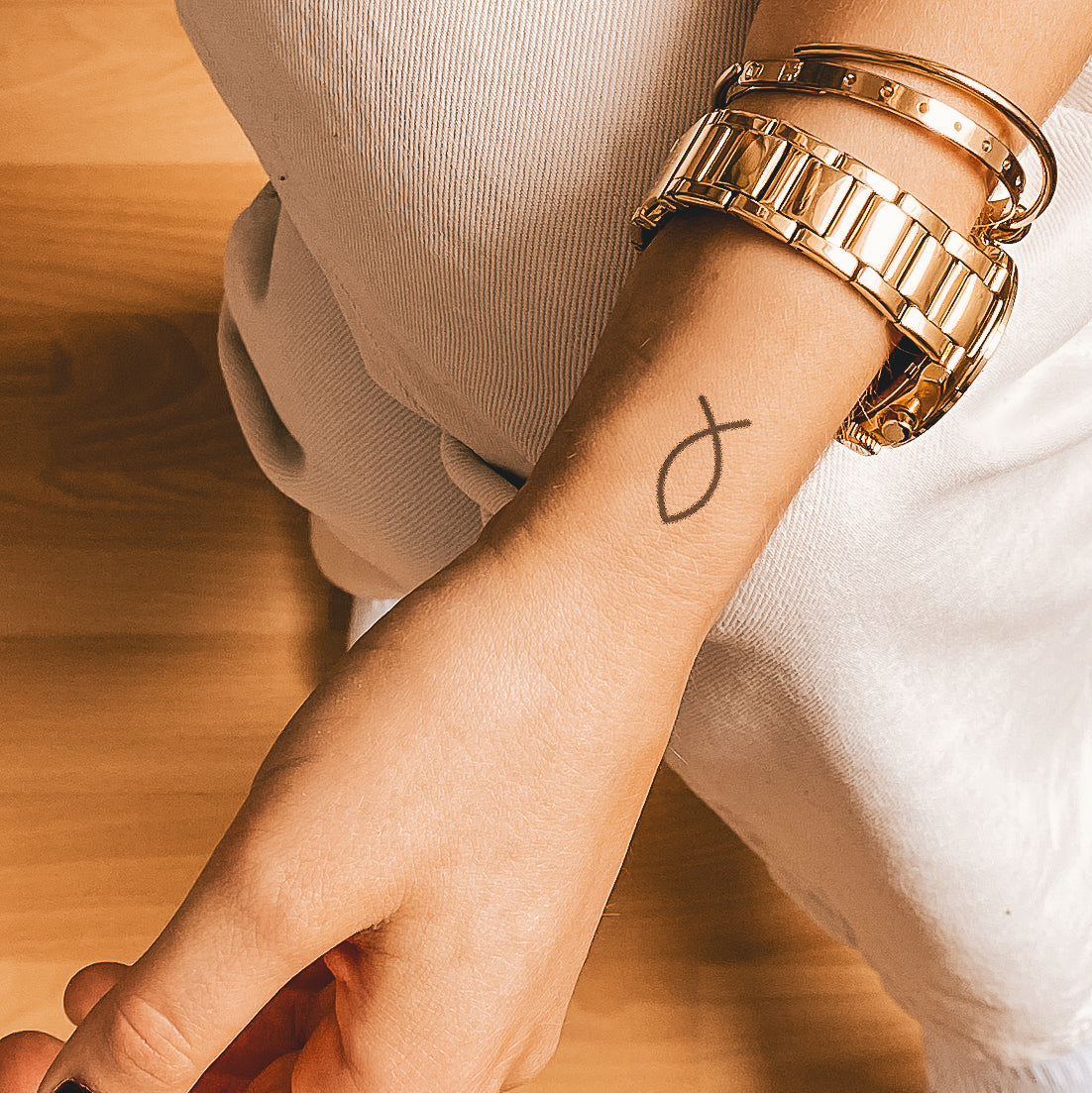Ichthys Fish | 2 Week Temporary Tattoo | inkster – Inkster