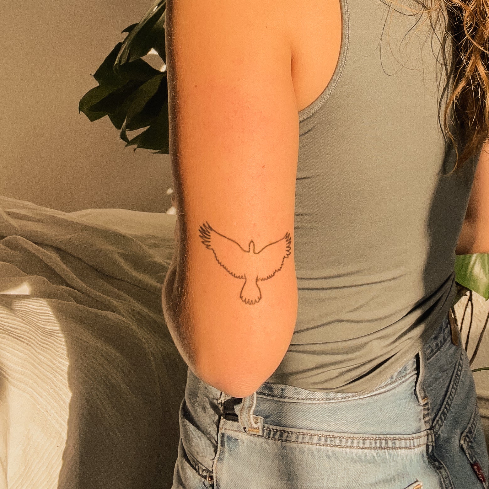 eagle top view | 2 Week Temporary Tattoo | inkster – Inkster