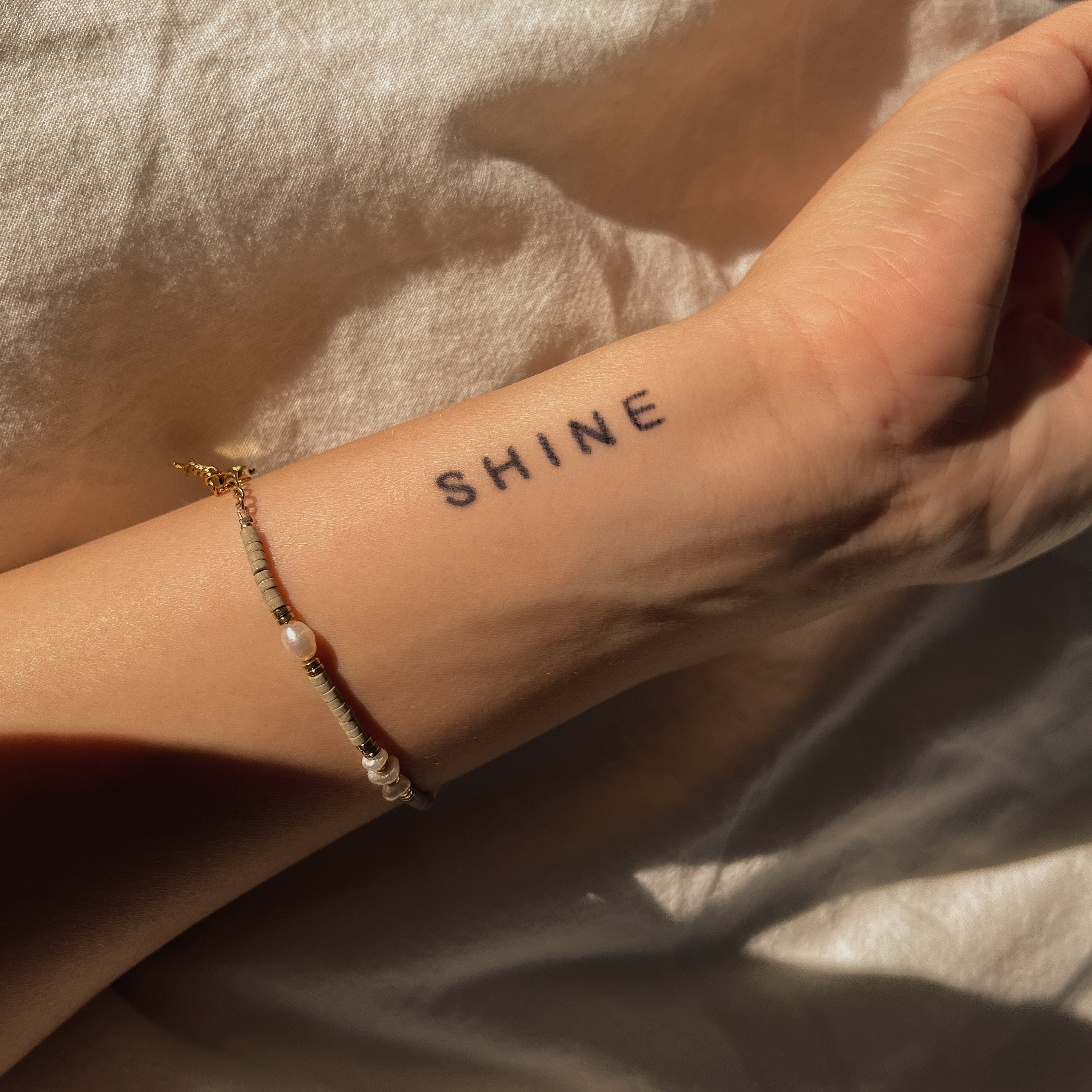 "Shine" lettering | 2 Week Temporary Tattoo | inkster – Inkster